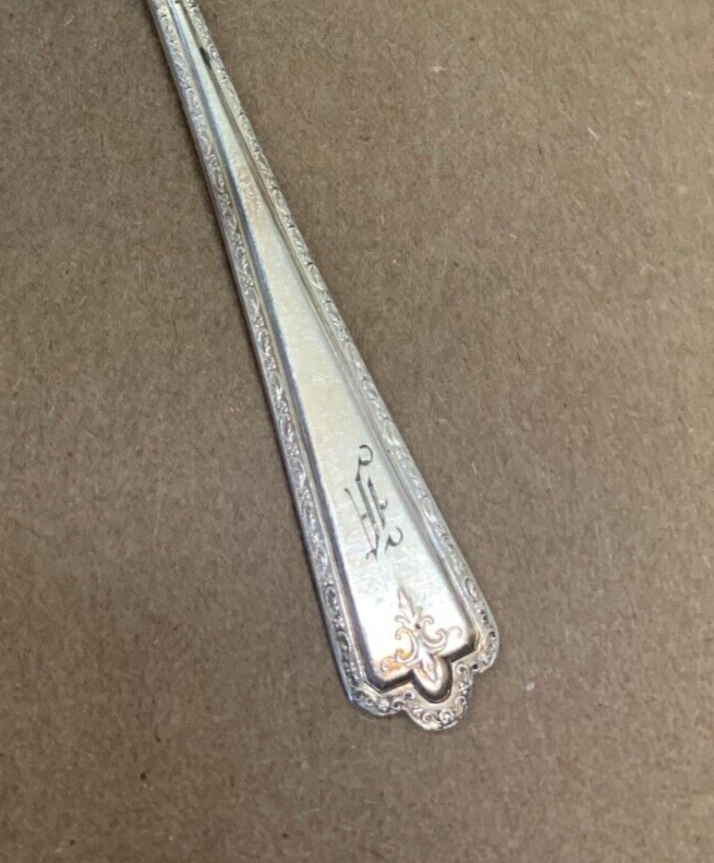 3 Flat Handle Butter Knife Bradford Oneida Silverplate 1929 Monogram F ...