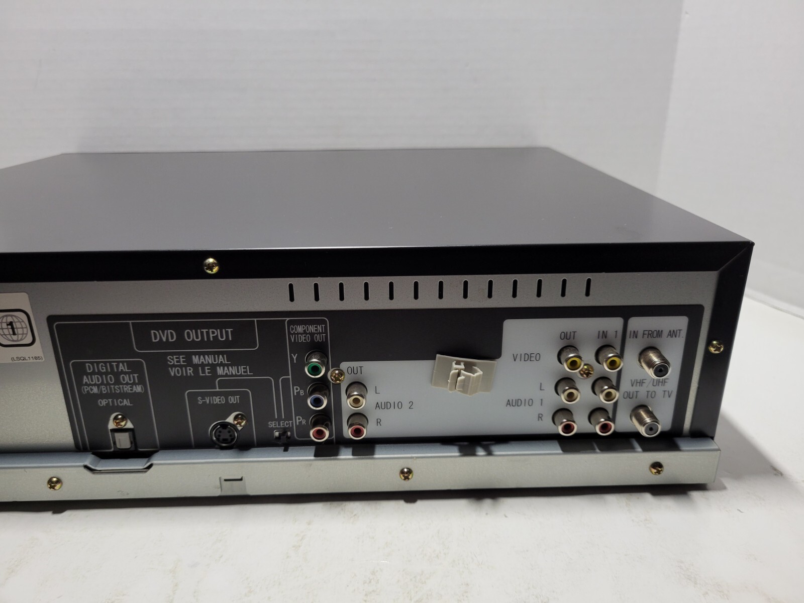 Panasonic Double Feature VHS VCR Recorder DVD Combo Player Black PV ...