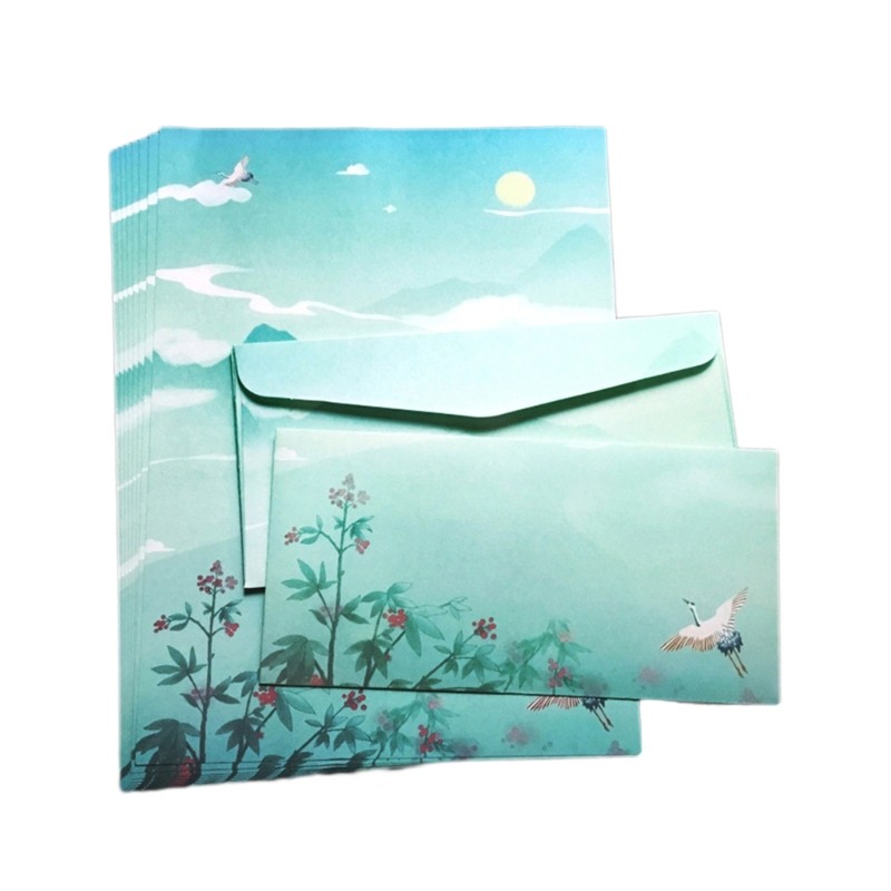 Traditional Letter Writing Paper Stationery Paper and Envelopes Set for ...