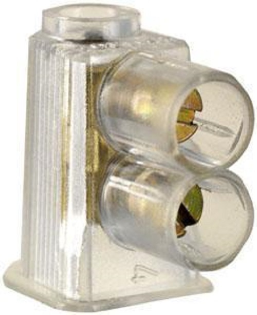 HPM Double Screw 40a Connector Heavy Duty 6mm Hole Clear- 10pcs for ...