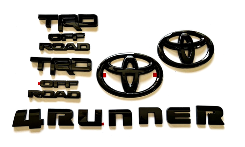 Overlay ! New 2014-2023 Toyota 4Runner TRD Off Road Gloss Black Emblem ...