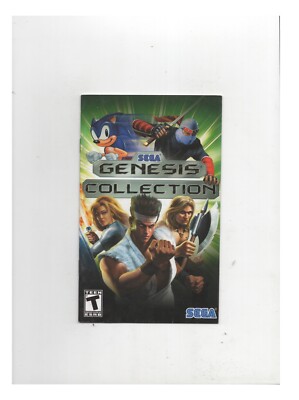Sega Genesis Collection PS2 MANUAL ONLY NO TRACKING Authentic | eBay
