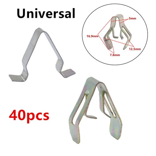40Pcs Metal Rivets Car Interior Dashboard Panel Trim Clips Retainer ...