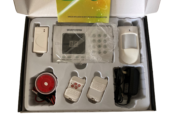 Complete Landline Security Alarm System - Control pad, sensors, siren ...