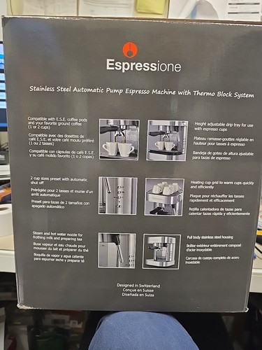 Espressione Stainless Steel Automatic Pump Espresso Machine Thermo ...