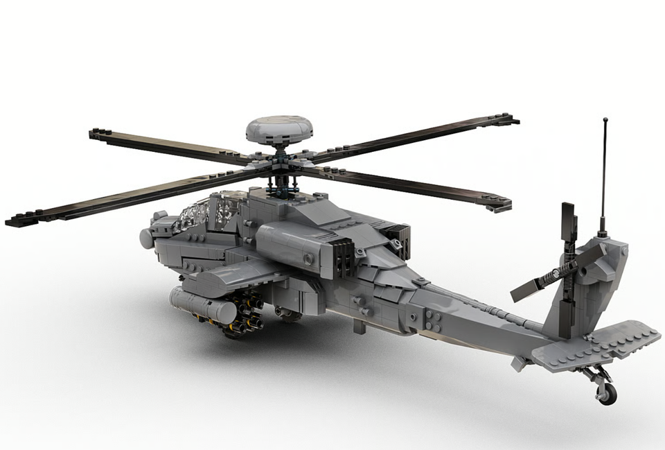 Buildarmy Boeing AH64 Apache attack helicopter Brick Model Building ...