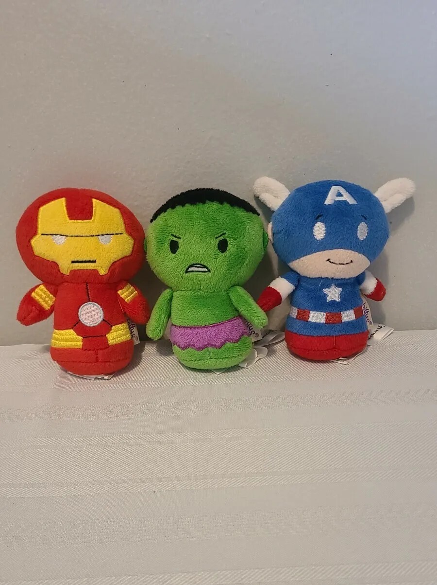 Disney Hallmark Itty Bittys Marvel The Hulk Captain America Iron Man ...