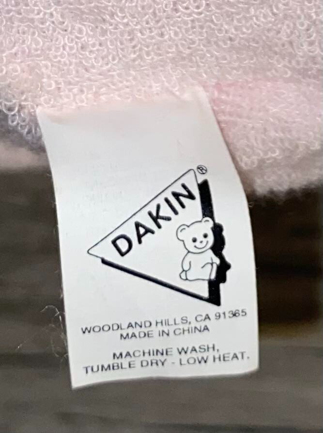 1995 Vintage Dakin PINK Precious Moments Terry Cloth Baby Doll Lovey ...