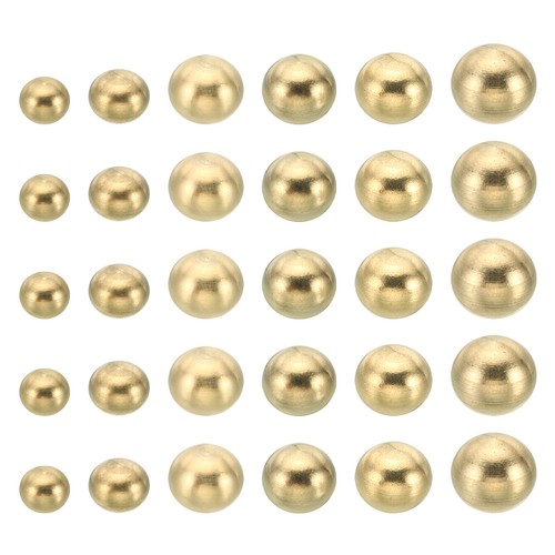 Thread Cap Nuts Knob 30pc Brass Ball Lamp Decoration Screw Caps Nut M3 ...