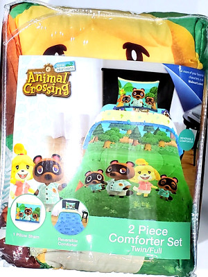 New Horizons Welcome To Animal Crossing 2 Piece Comforter Set Twin Full ...