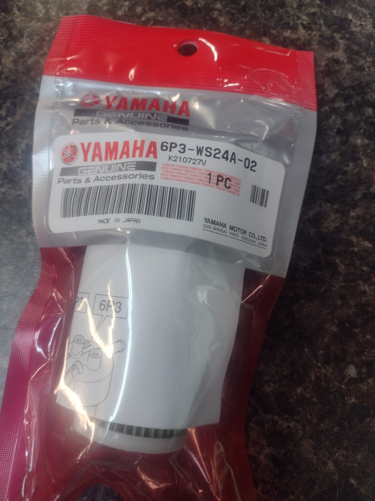 Yamaha Fuel Filter 6P3-WS24A-02 | 6P3WS24A02 | OE | 0741792778509 Warranty