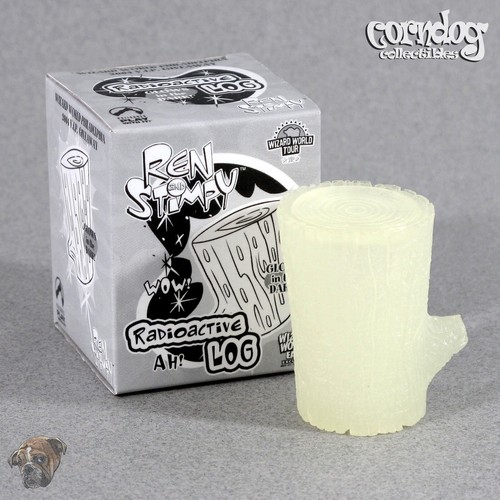 Ren and Stimpy Palisades Radioactive LOG Figure Glow in the Dark Blammo ...