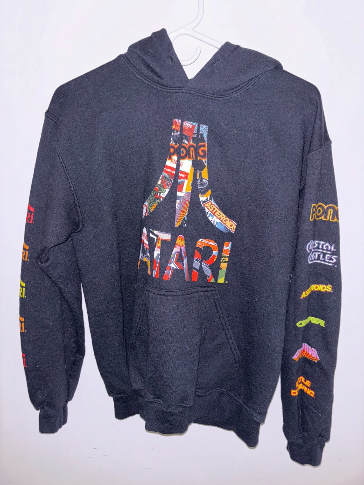 Retro Video Game Atari Themed Hoodie - Black - Size: … - Gem