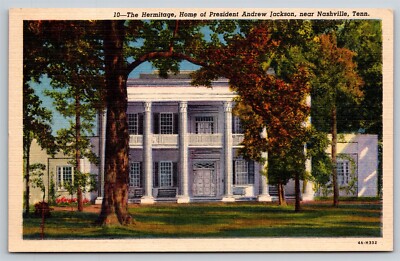 Tennessee Nashville The Hermitage Andrew Jacksons Home Postcard, S13 | eBay
