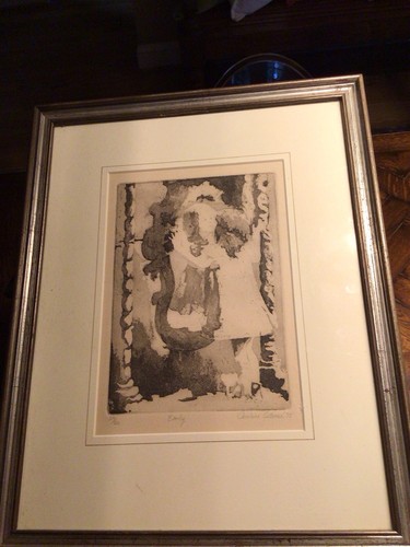 Artist CAROLINE CUTRONA "Emily” Aquatint PRINT framed Signed Ltd Ed | eBay