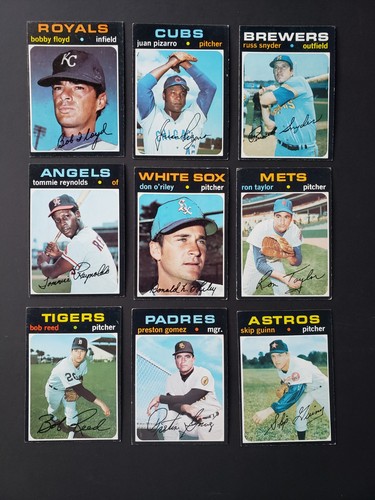 1971 Topps - High Number Lot Of 9 #'s 646-741 VG-EX !! | eBay