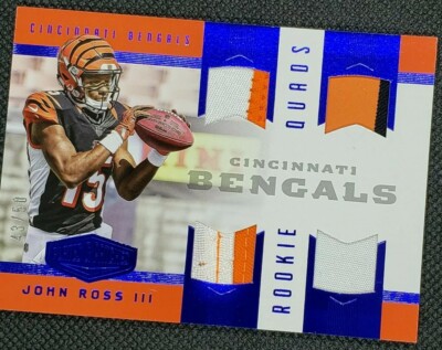 JOHN ROSS III 2017 Panini Plates & Patches RC QUAD Jersey PATCH SP #/50 ...