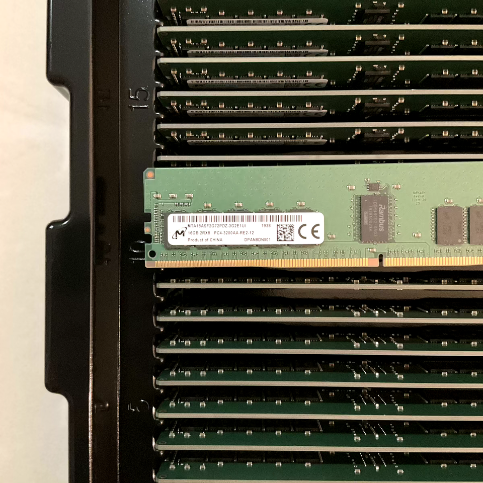 Micron RDIMM 2x 16GB (32GB) DDR4 3200 PC4 2Rx8 MTA18ASF2G72PDZ-3G2 ...