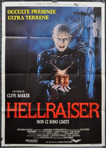 Hellraiser 1987 ORIG 39X55 ITALIAN MOVIE POSTER ANDREW ROBINSON CLARE HIGGINS | eBay