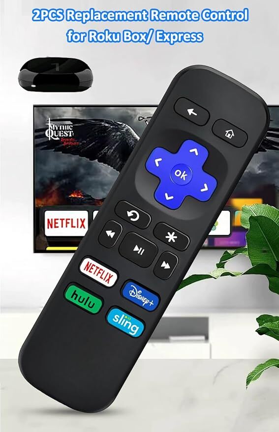 2pack Remote Control Replacement for Roku Box Express /Premiere/ Player ...