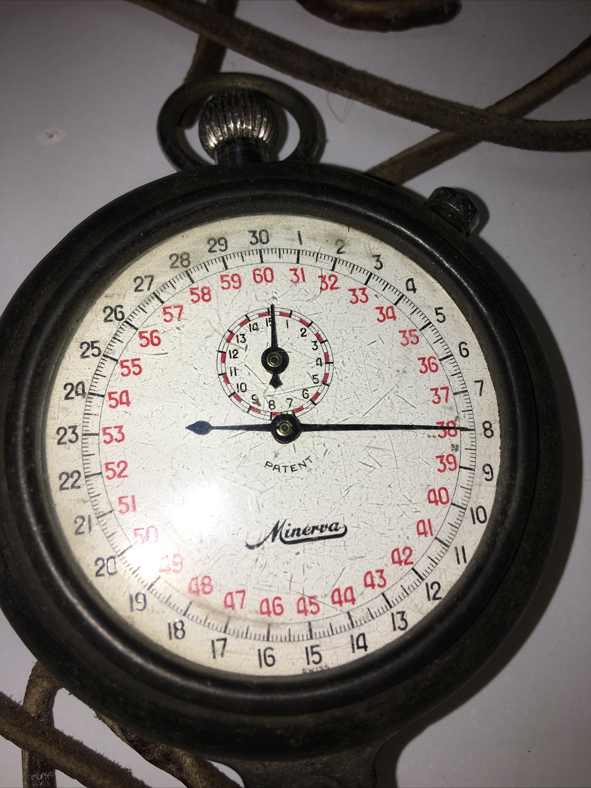 VINTAGE MINERVA STOPWATCH with HEUR Cover WW2 Patent | eBay