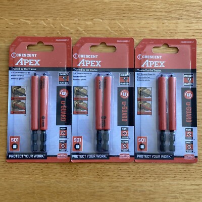 LOT OF 6 - NEW CRESCENT APEX U-GUARD NON-MARRING IMPACT RATED SQ1 POWER ...