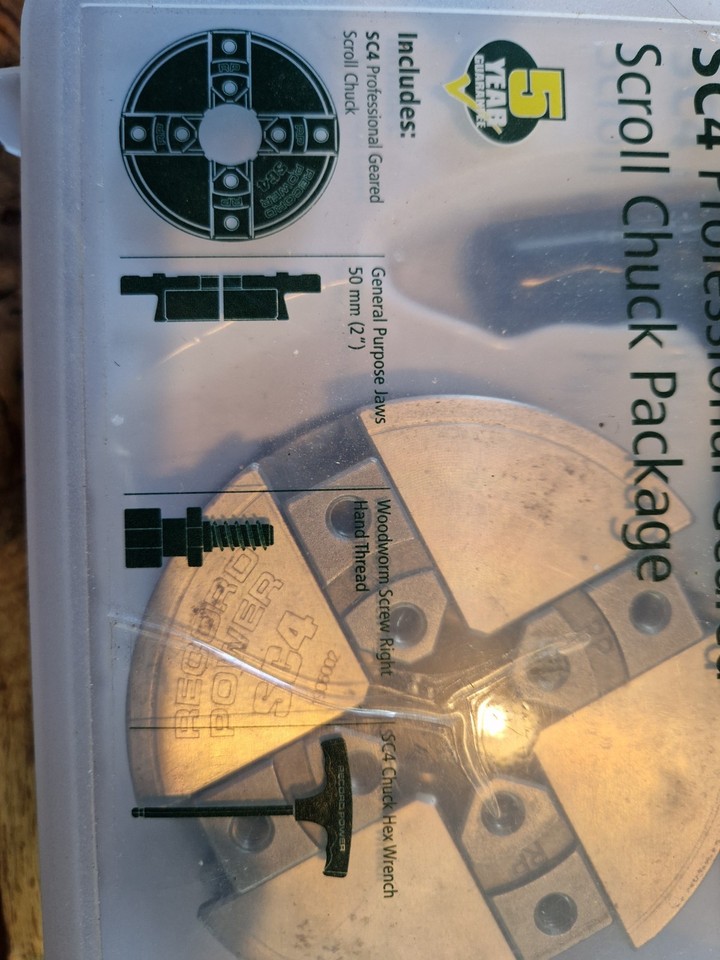 Record Power SC4 Wood Turning Scroll Chuck | eBay UK