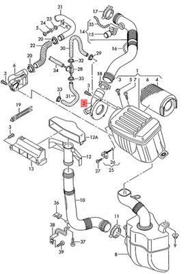Genuine VW AUDI SEAT SKODA Eos Golf R32 Connecting Pipe 1K0129684 | eBay