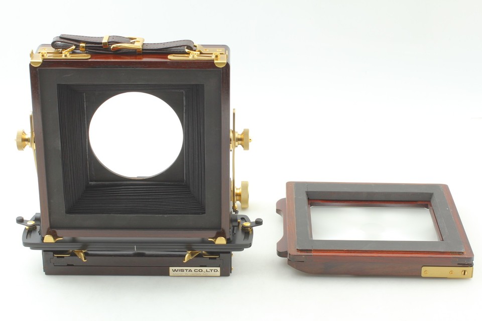 RARE [Unused In Box Late] Wista Field 45DX 4x5 Rose Wood Film Camera ...