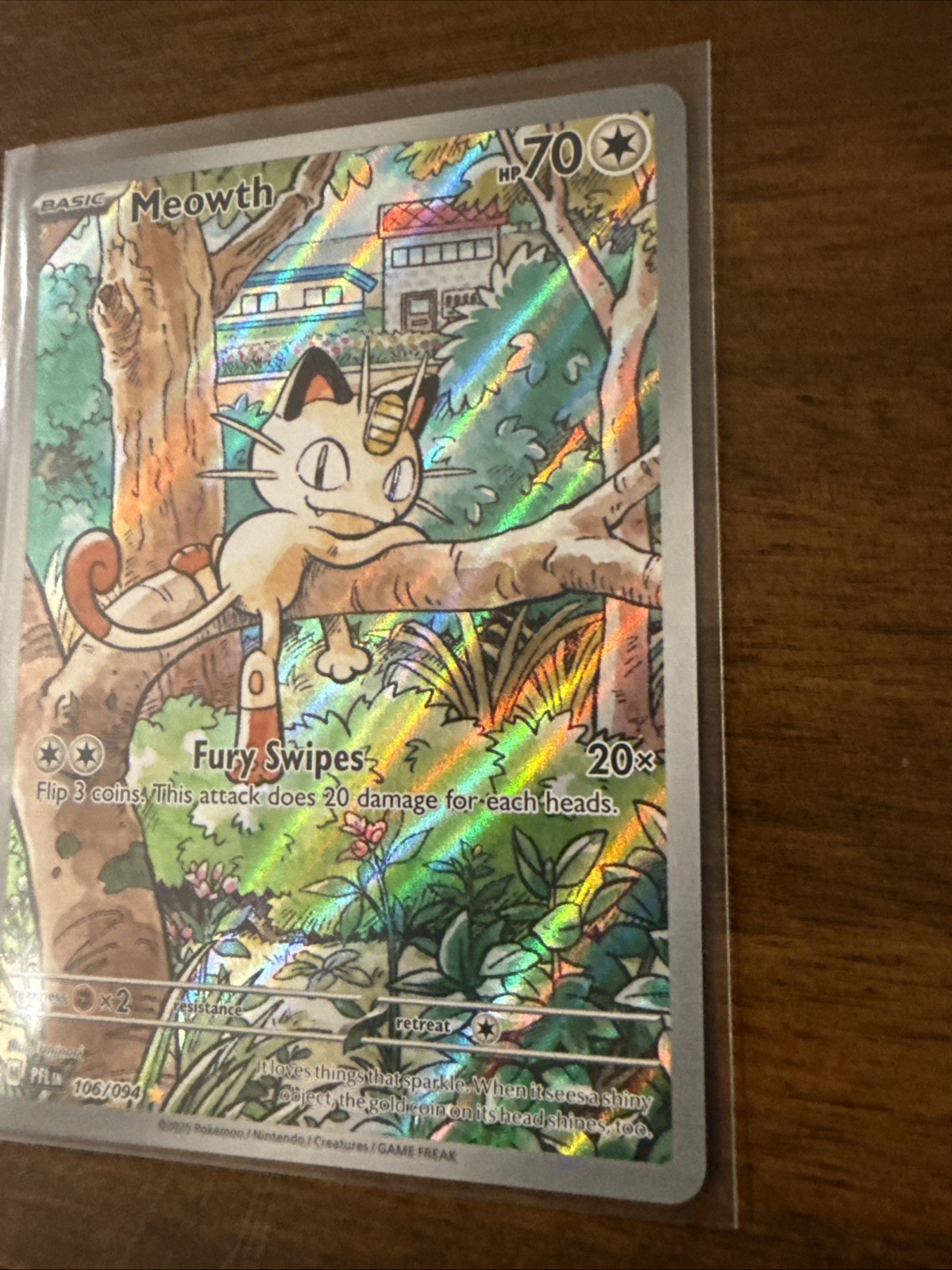 Meowth Illustration Rare 106/094 Pokemon Phantasmal Flames English | eBay