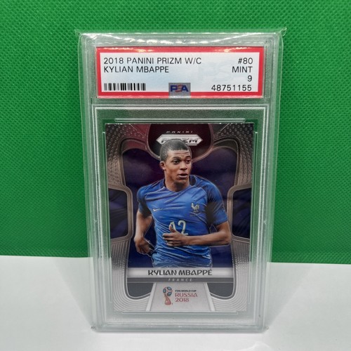 2018 Panini Prizm Kylian Mbappe PSA 9 Mint #80 W/C World Cup France RC ...
