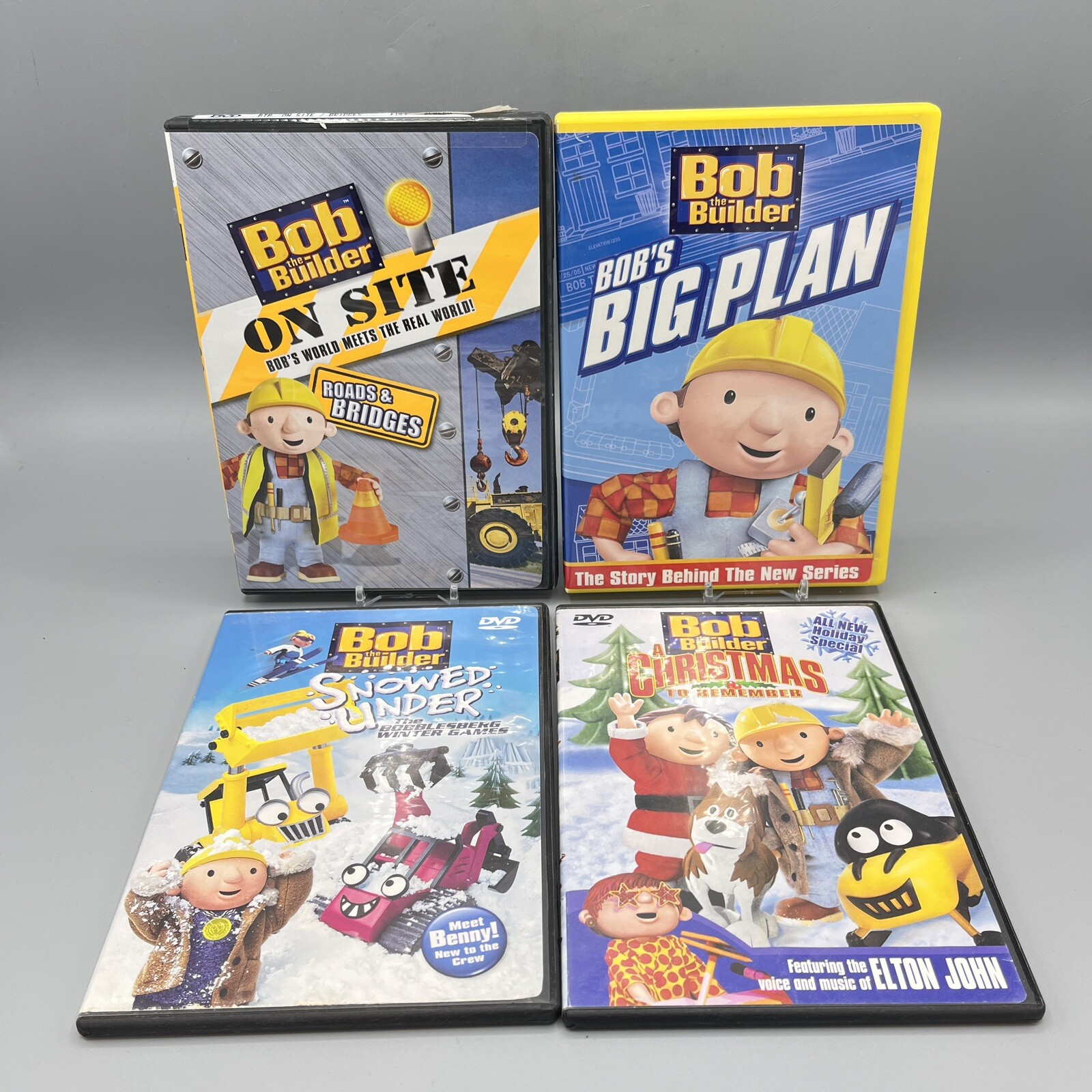 Lot of 4 Bob The Builder DVDs On Site, Big Plan, Snowed Under ...