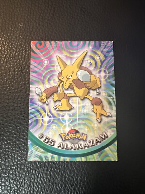 Alakazam #65 Topps 2000 TV Series Animation Pokemon Black Labal T2 ...