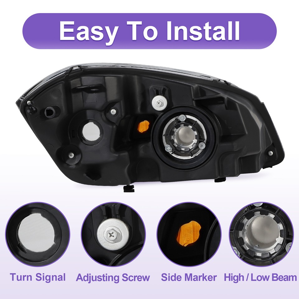 Headlights Set For 2005-2010 Chevrolet Cobalt 07-09 Pontiac G5 Left and ...