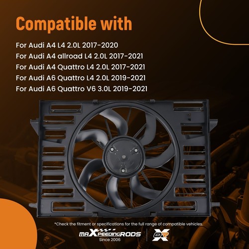 Cooling Fan for Audi A4/A6 Quattro/A7 Sportback 2017-2021 8W0959455F ...