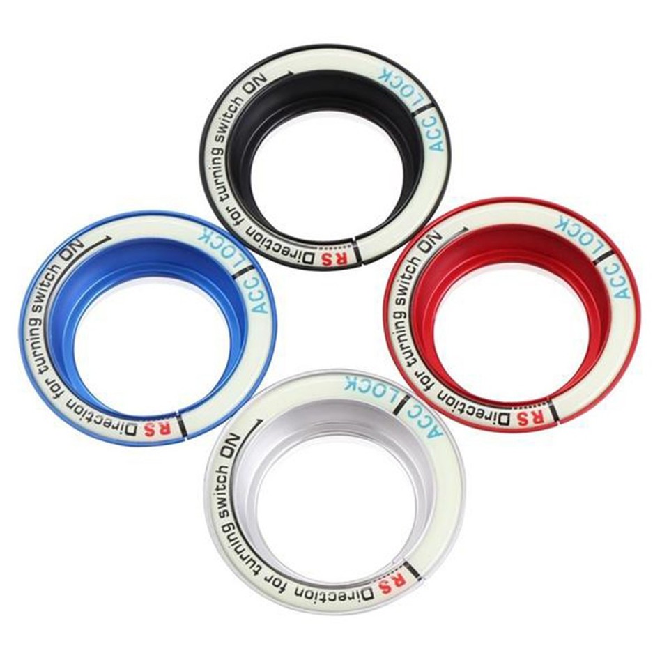 Car Ignition Button Cover Dashboard Accessories Luminous Ring Sticker ...