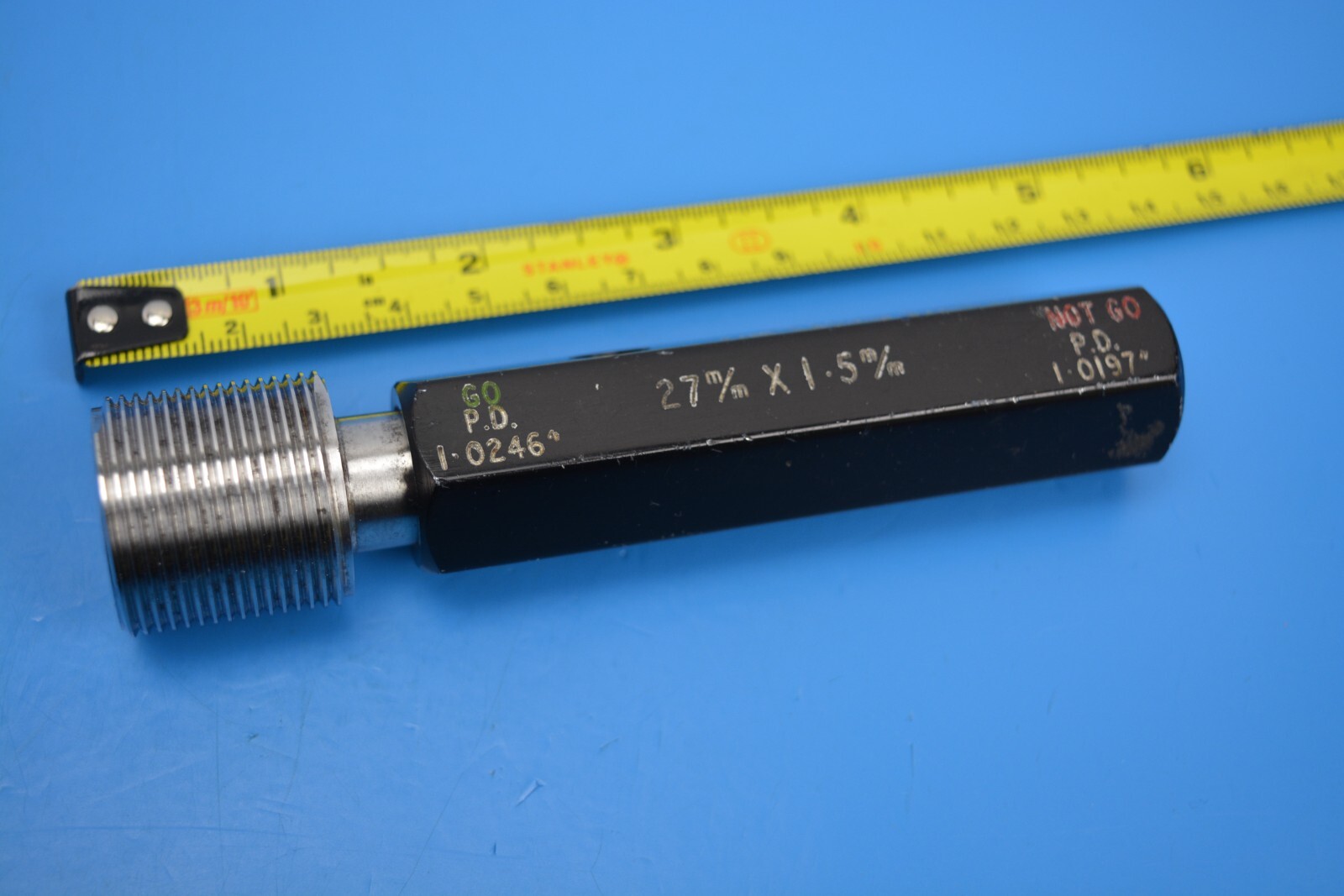 METRIC Fine Thread Go Nogo Setting Plug Gauges M8 M10 M16 M18 M22 ...