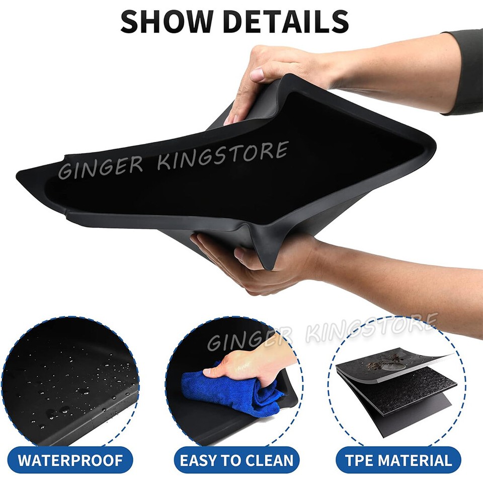 Tesla Model Y Car Rear Trunk Storage Box Trunk Organizer Side Packets ...