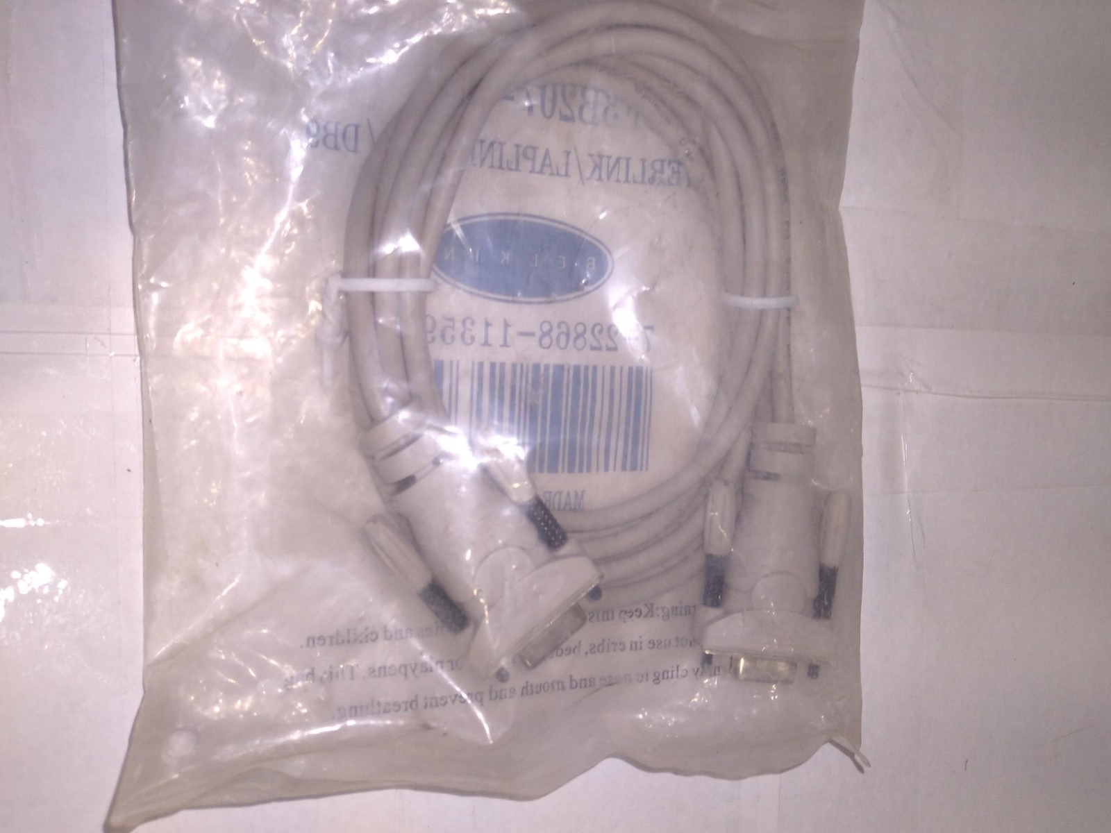 BELKIN F3B207-06 INTERLINK/LAPLINK DB9/DB9 7-22868-11359-2 | eBay