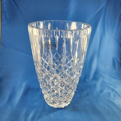 Ofnah Crystal Clear Made in Poland Crystal 8" Vase Beautiful Cut Glass ...