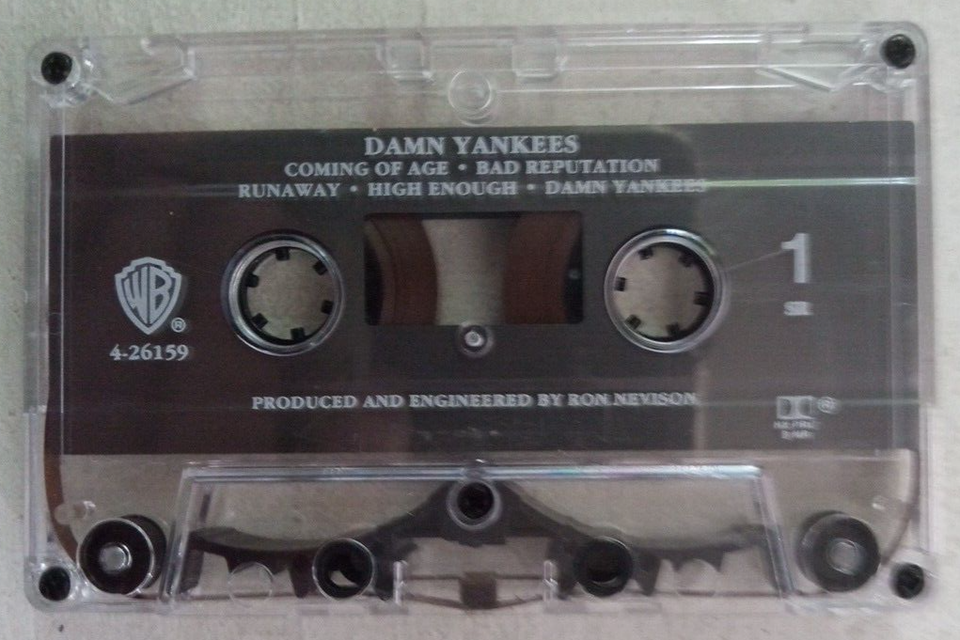 Damn Yankees, Self Titled, Audio Cassette Tape 1990, Coming Of Age ...