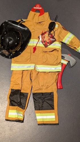 Firefighter Child Costume 3-4yo (Adventure Factory) Attached Toys ...