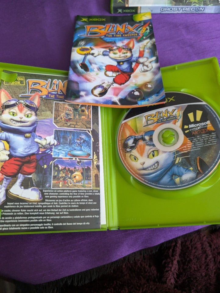 Blinx: The Time Sweeper Microsoft Xbox game, complete, please read ...
