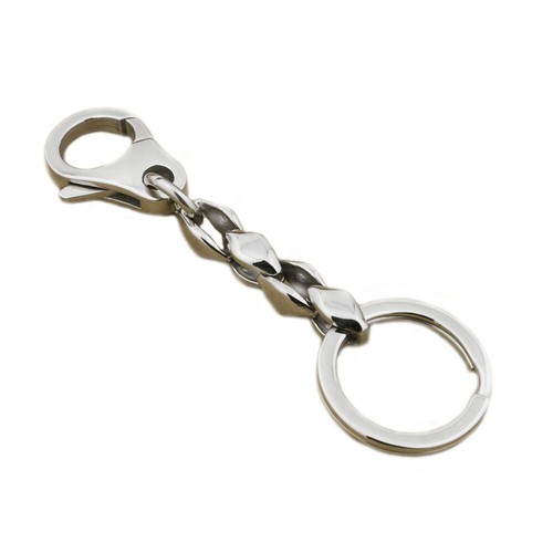 Handmade Stainless Steel Keychain Biker KeyRing Punk DIY Accessories ...