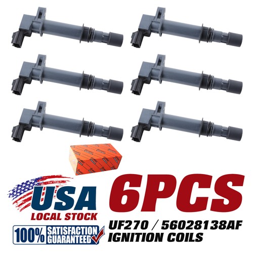 Pack of 6 Ignition Coil For Dodge Jeep Mitsubishi 02-09 3.7L V6 UF270 ...