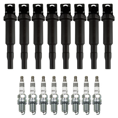 Bosch 8 Ignition Coil NGK 8 Iridium IX Spark Plug Kit For E65 Alpina B7 ...