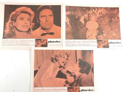 PHAEDRA 3 LCs '62 Melina Mercouri Anthony Perkins, directed by Jules Dassi | eBay