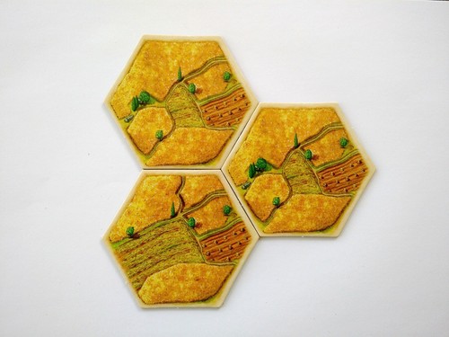 Settlers of Catan hex tiles - 4th edition - Wheat/Field - set of 3 | eBay