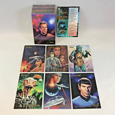 STAR TREK MASTER SERIES Set 1 (Skybox 1993) ALL-ART TRADING CARD SET w ...