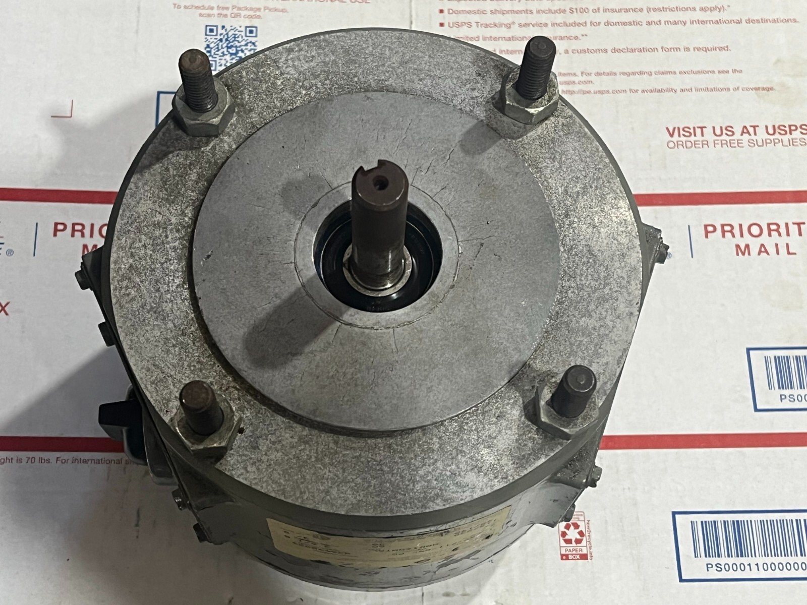 STEARNS 1-055-711-05-PG DOUBLE C-FACE MOUNTED MOTOR BRAKE 115/230V 3 lb ...